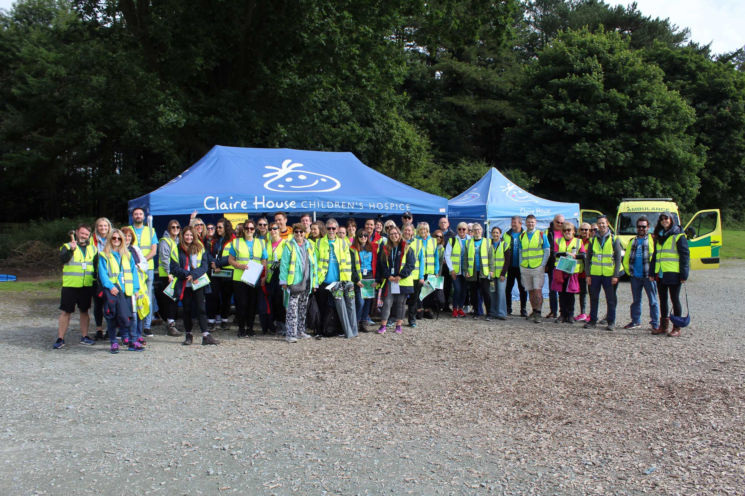 School heroes hike through forest for Claire House | Claire House ...