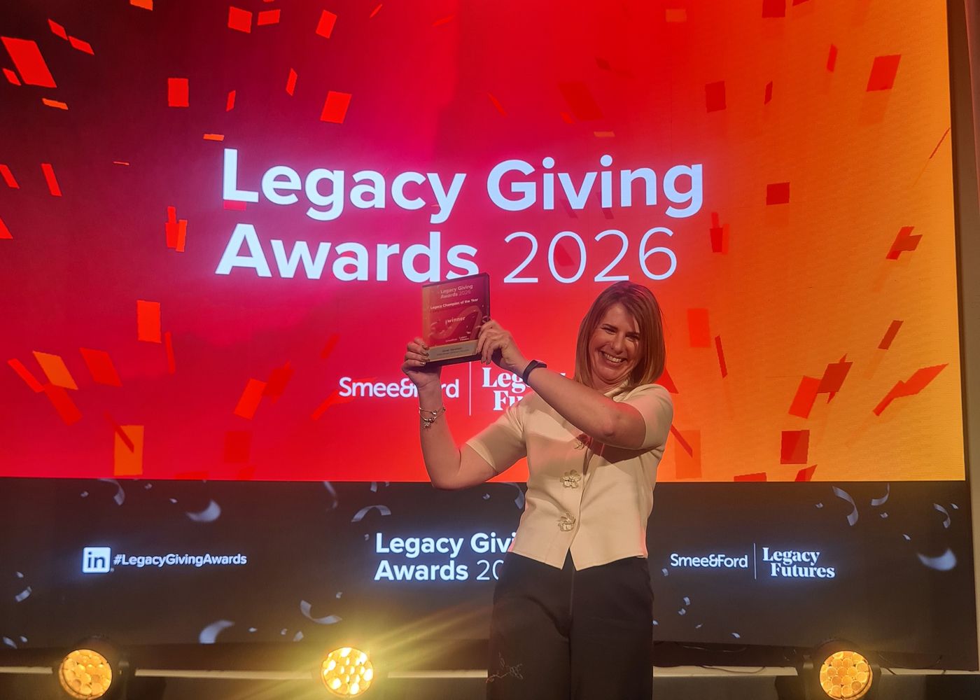 Claire House’s Janet Abraham wins Legacy Giving Award 2026 | Claire ...